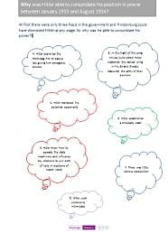 Why was Hitler able to consolidate his position in power between ...